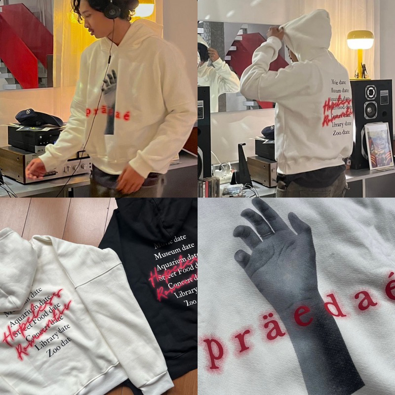 Jual [ORIGINAL] HOODIE PRAEDAE STUDIO “Hopeless Romantic Broken White ...