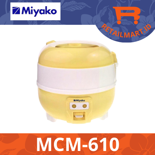Jual MIYAKO MCM-610 MAGIC COM / RICE COOKER 3 IN 1 (1 LITER) | Shopee ...