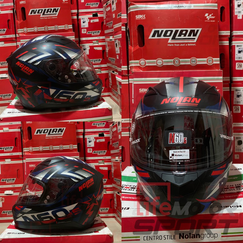 Jual NOLAN HELM / OBRAL JUAL RUGI HELM NOLAN N605 SECUTOR BLACK RED 100 ...