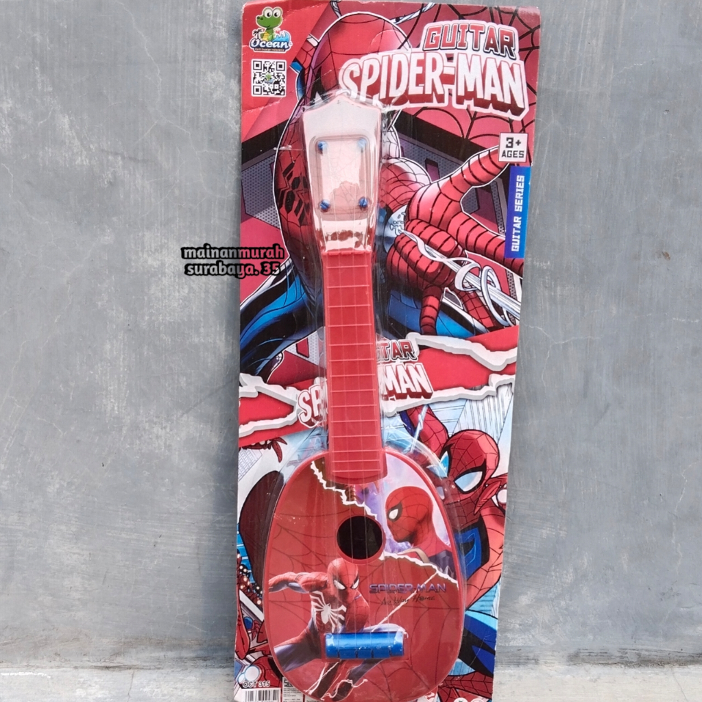 Jual Mainan Anak Anak Musik Gitar Karakter Spiderman OCT 315 | Mainan ...