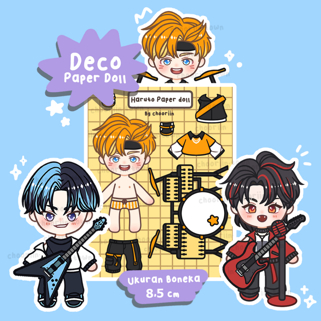 Jual [ Male Basic Paper Doll ] Mainan Jadul Bongkar Pasang BP - Boneka ...