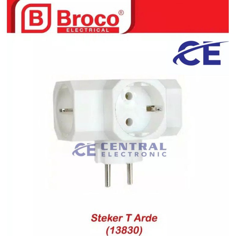 Jual Premium Steker T Arde Broco 1383 Steker T Arde SNI Colokan Cabang ...