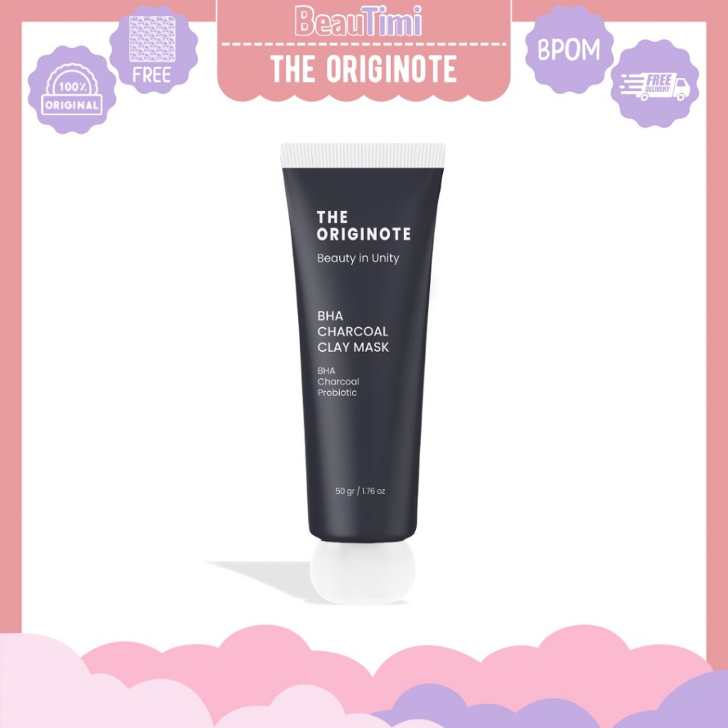 Jual beautimi - THE ORIGINOTE BHA Charcoal Clay Mask - Masker Wajah Mud ...