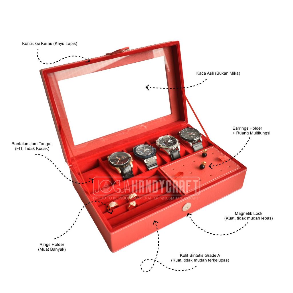 Jual KOTAK JAM TANGAN JUMBO | TEMPAT JAM TANGAN | WATCHBOX | AKSESORIS ...