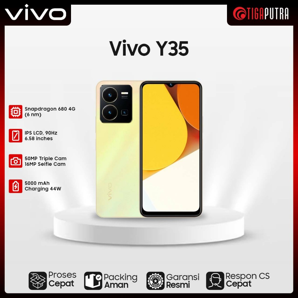 Jual Vivo Y35 8/128GB - Dawn Gold (Ex-DemoLive) | Shopee Indonesia