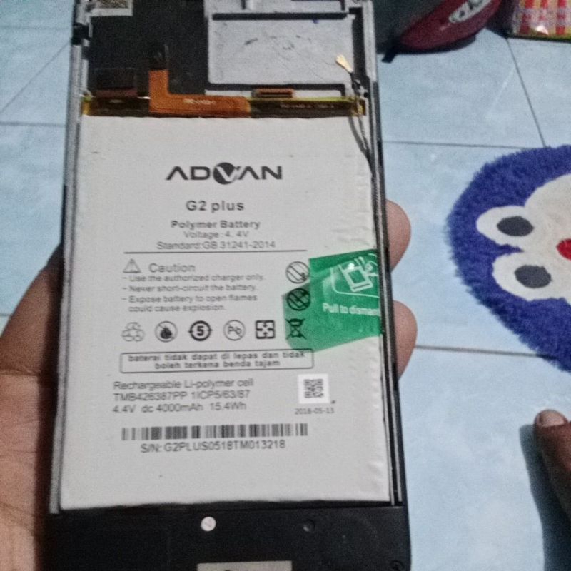 Jual batrai Advan G2 plus ori cabutan+Prem dan papan cas | Shopee Indonesia