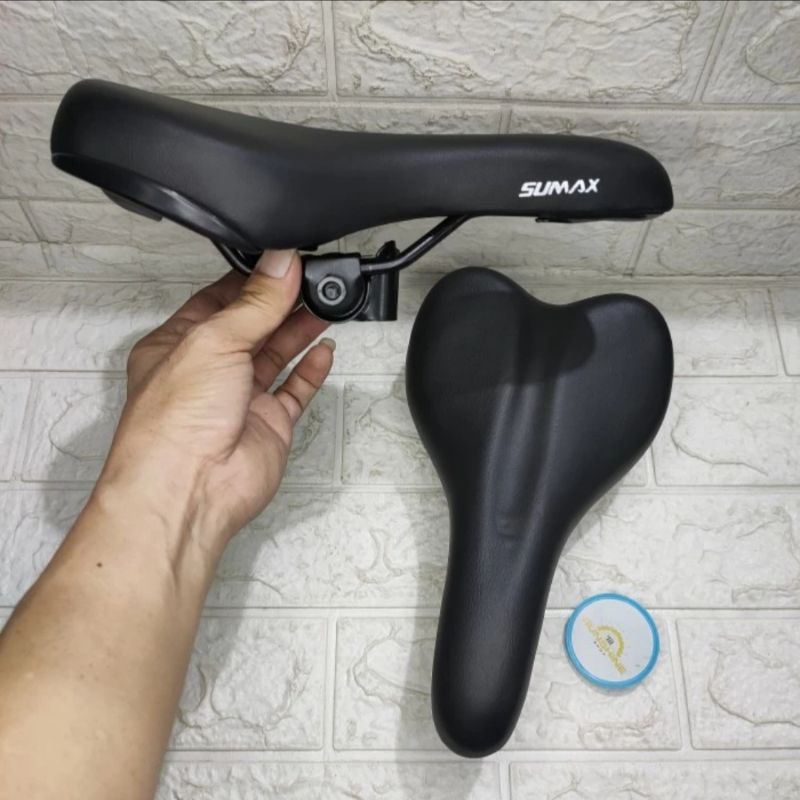 Jual Sadel Sepeda MTB Seli Fixie Roadbike Saddle SUMAX Black SD01 ...