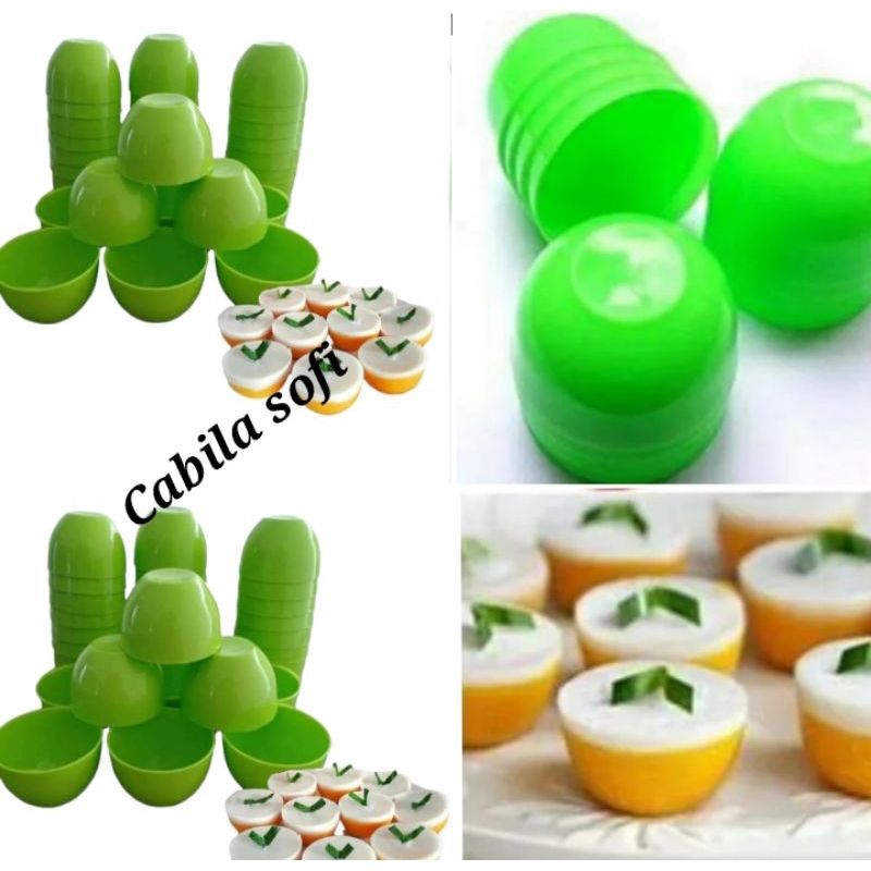 Jual Promo Cetakan kue Bugis talam hijau 2 lusin / Cetakan bugis besar ...