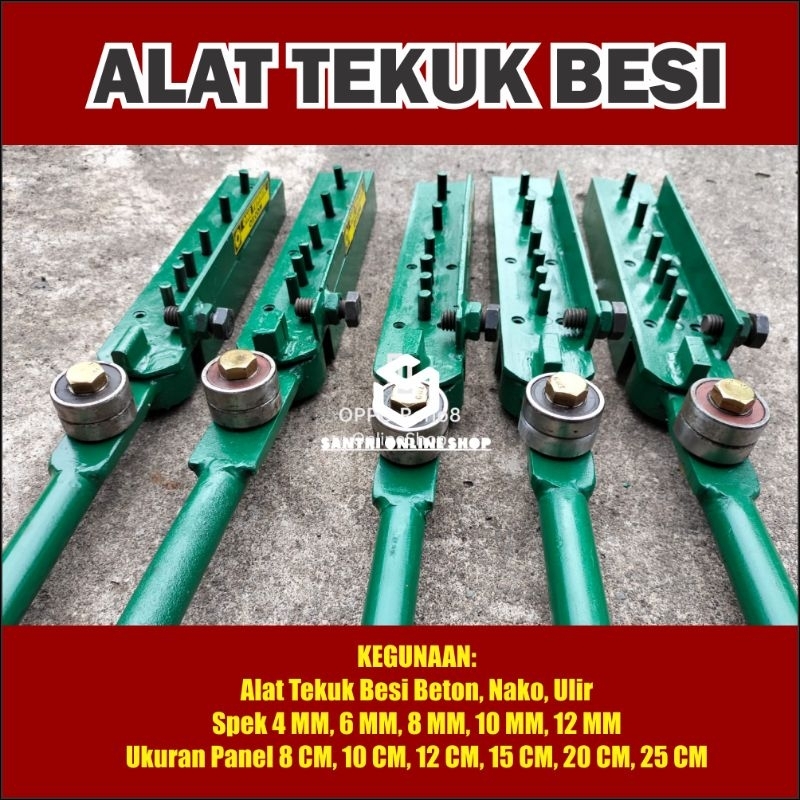 Jual ALAT TEKUK BESI Spek 4 6 8 10 12mm Penekuk Besi Begel Cakar Ayam ...