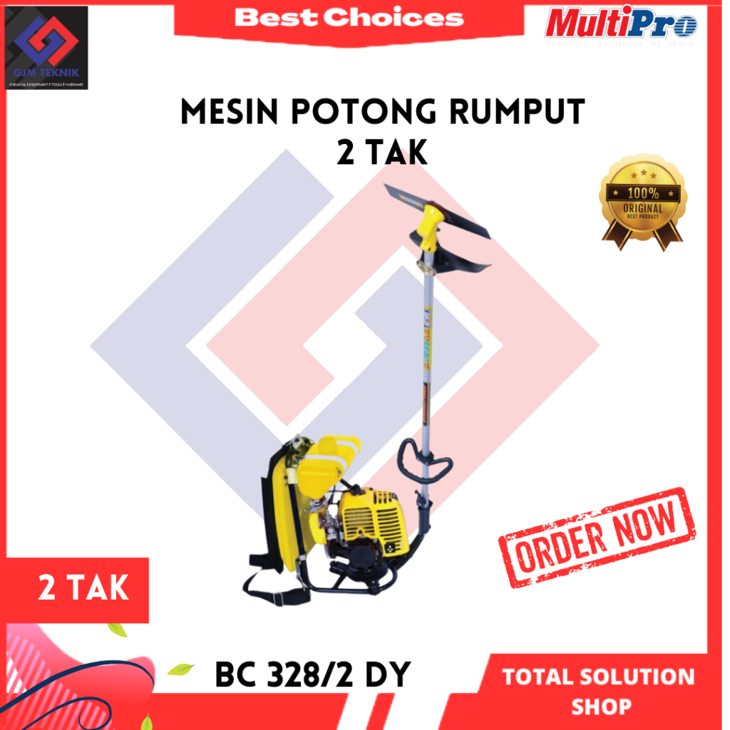 Jual mesin potong rumput gendong brush cutter MULTIPRO BC328-2BP | Shopee Indonesia