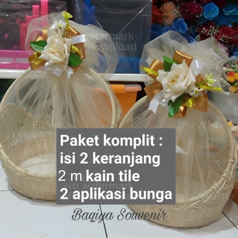 Jual Keranjang Cincin SATUAN LENGKAP Keranjang Rotan Model cincin FREE ...