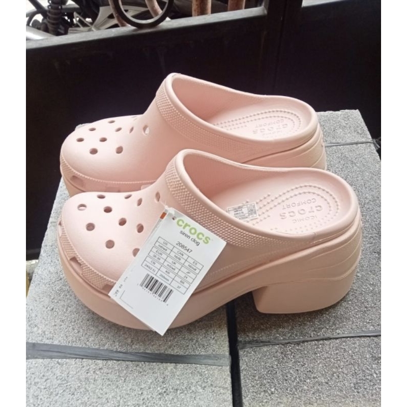 Jual wadges crocs siren clog / sandal wanita crocs siren / crocs wedges ...