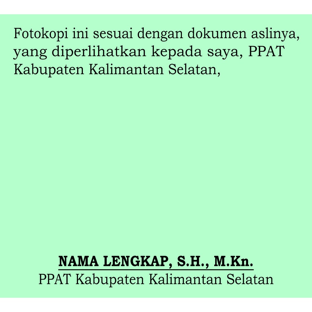 Jual Stempel PPAT Pengesahan Fotocopy | Shopee Indonesia
