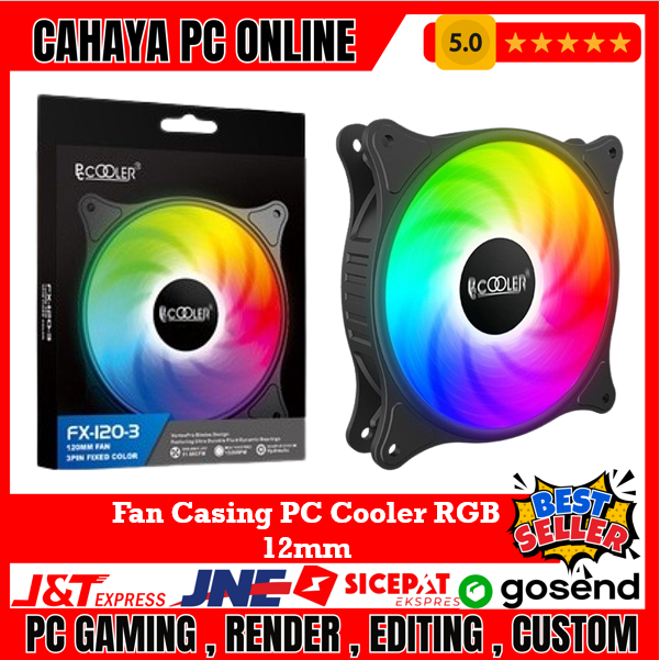 Jual Fan Casing RGB PCCooler / PC COOLER FX-120-3 Dynamic Color 120mm ...