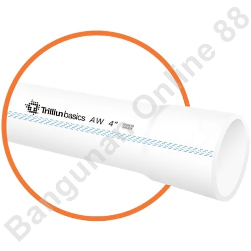 Jual Pipa PVC AW 1/2" Trilliun Abu 4 Meter MOF | Shopee Indonesia