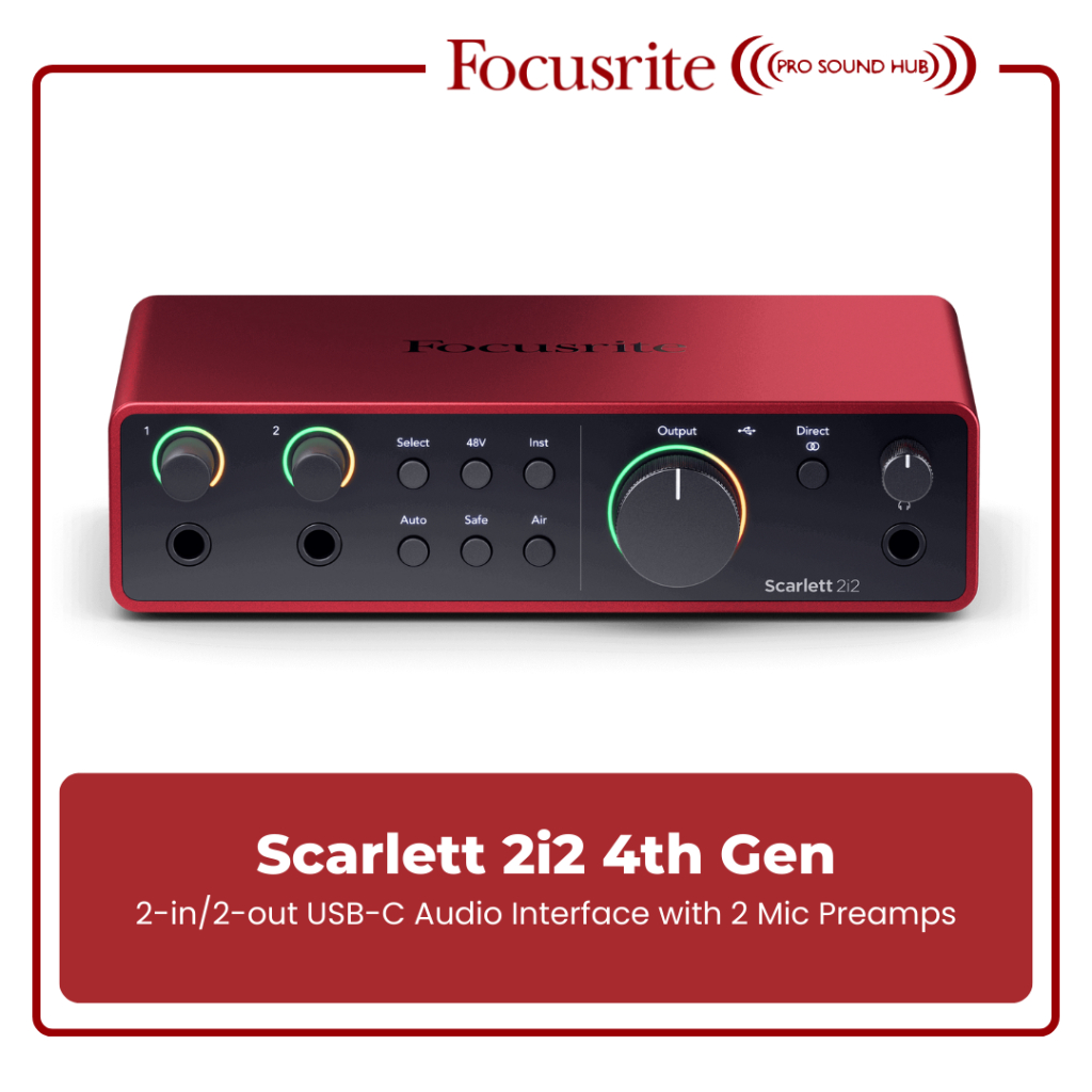 Jual Focusrite Scarlett 2i2 4th Gen Generation 4G G4 USB Audio ...