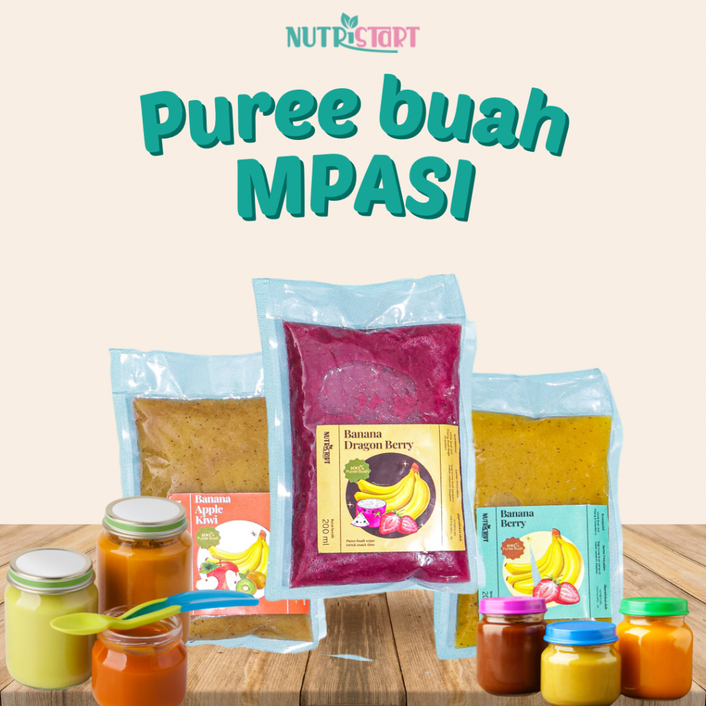 Jual Nutristart Puree Buah MPASI 100% Buah Asli 200 ml Tanpa Gula ...