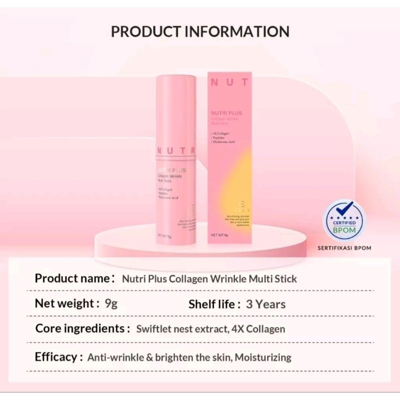 Jual CELO NUTRI PLUS COLLAGEN WRINKEL MULTI STICK | Shopee Indonesia