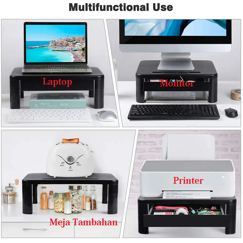 Jual Meja Monitor Printer Laptop dengan laci tarik | Shopee Indonesia