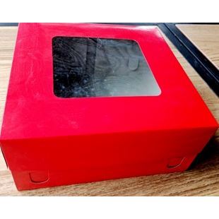 Jual Box Merah Mika Uk. 26x26x12cm / Box Natal Christmas / Box Imlek ...