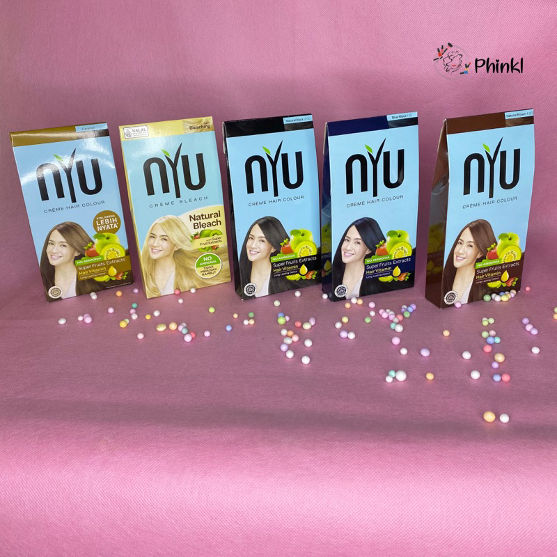 Jual `ღ´ PHINKL `ღ´ NYU Hair colour pewarna rambut awet BOX semir ...