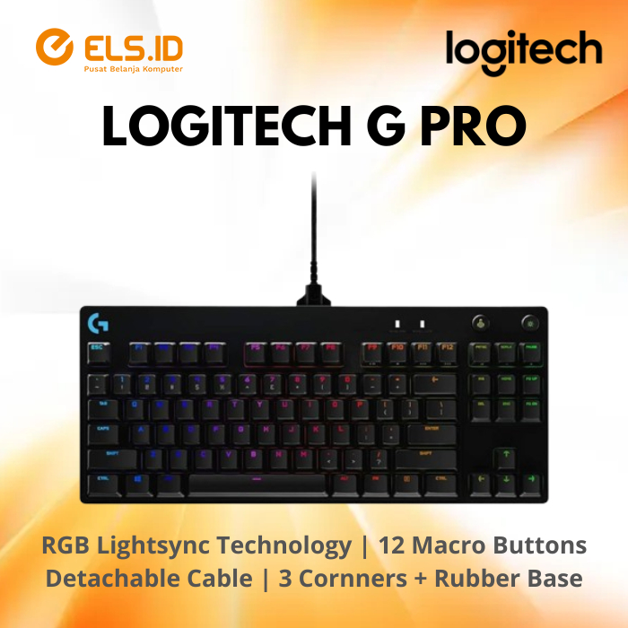 Jual Logitech G Pro Mini Keyboard Gaming RGB Mechanical | Shopee Indonesia
