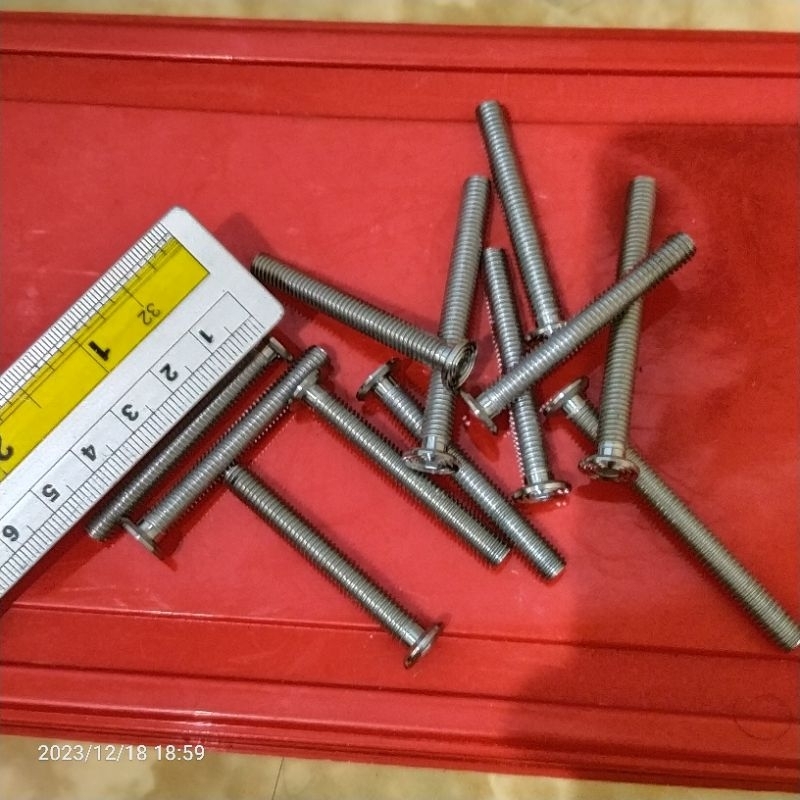 Jual Baut slim Baut 10/ M6 stainless 5cm | Shopee Indonesia