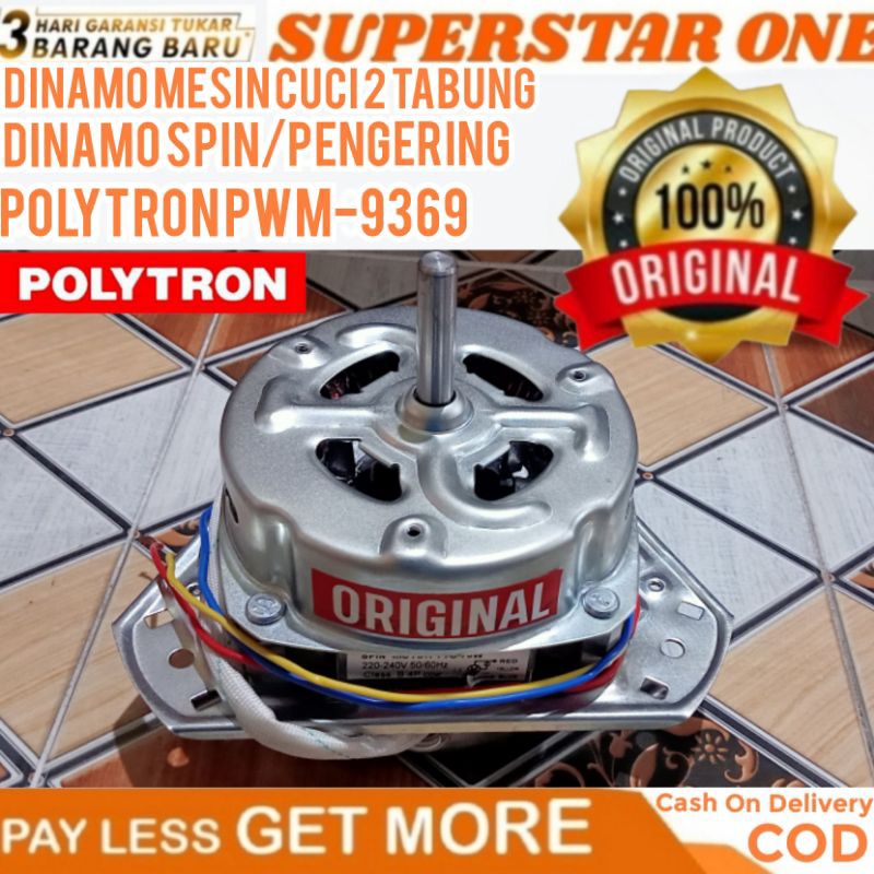 Jual Dinamo mesin cuci 2 tabung POLYTRON PWM-9369 DINAMO PENGERING | Shopee Indonesia