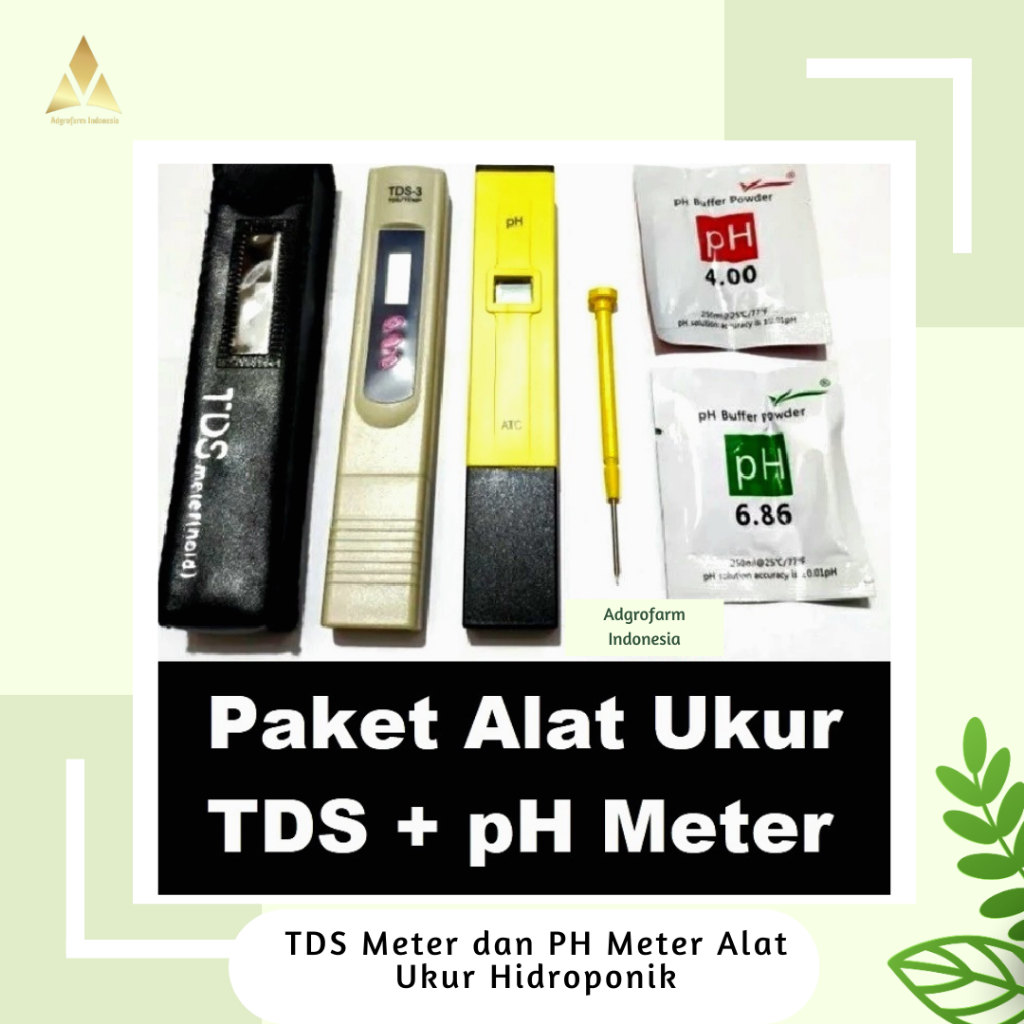 Jual Paket Alat Ukur TDS Meter dan PH Meter Alat Ukur Hidroponik | Shopee Indonesia