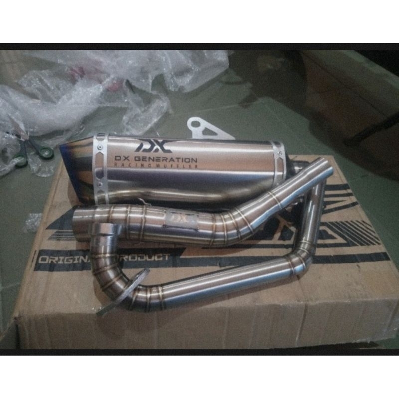 Jual Knalpot Dx Generation sphere oval full system 150cc second xsr 155 ...