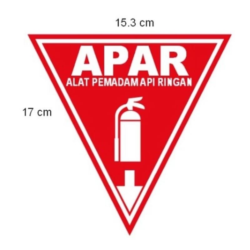 Jual SIGN STIKER SEGITIGA APAR ( ALAT PEMADAM API ) STIKER LABEL ...