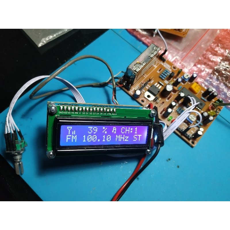 Jual KIT PLL LCD 1602 16x2 control radio penerima FM TUNER FM VCO VT ...