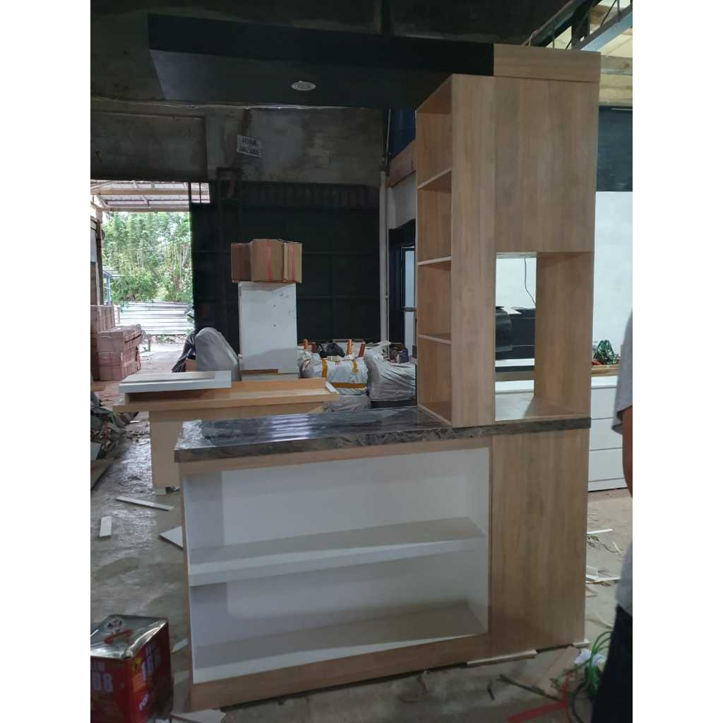 Jual Meja Bar Minimalis Modern Model Oslan 110 cm x 40 cm x 220 cm ...