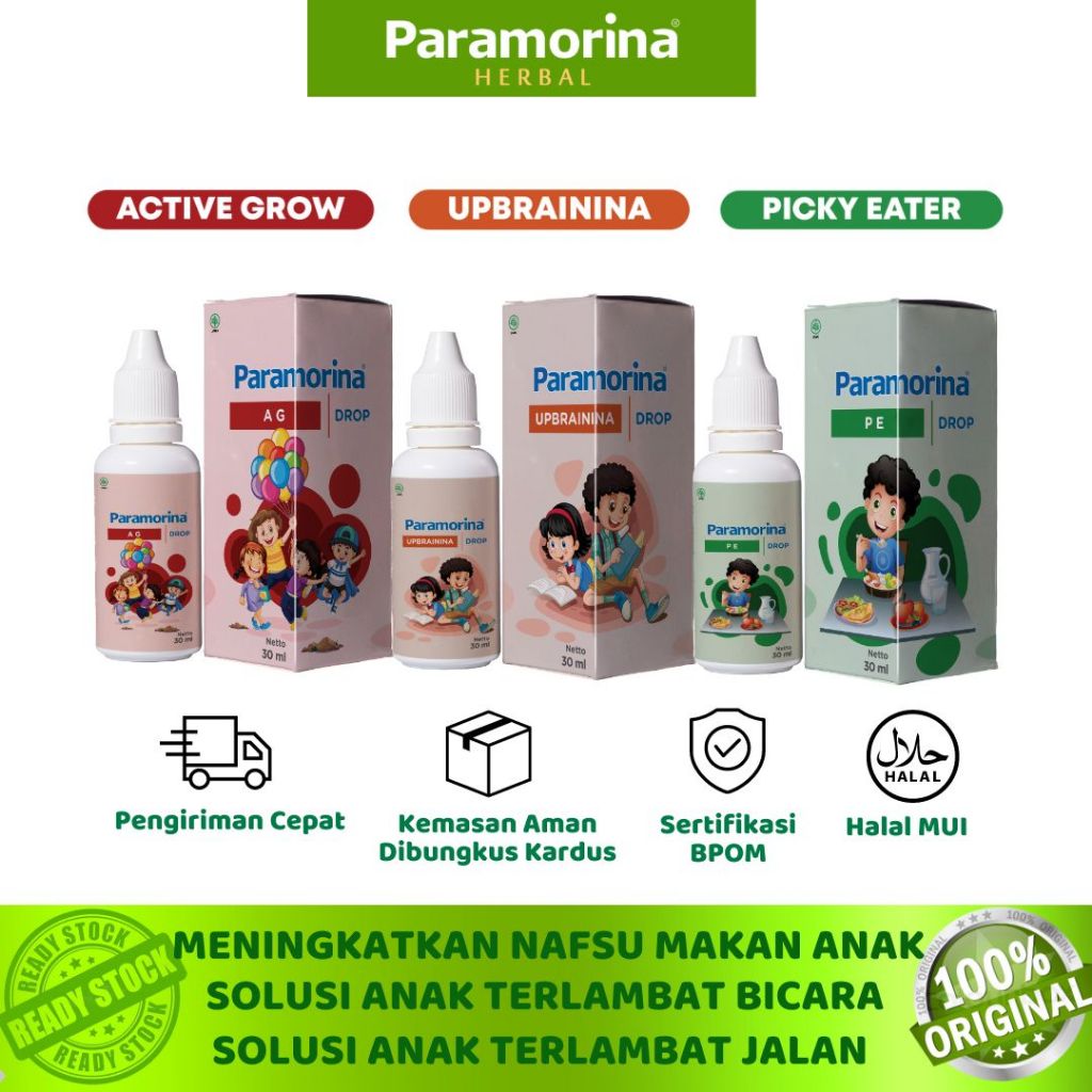 Jual Paramorina Drop/Tetes 30 ml Semua Varian - Pickyeater, Activegrow ...