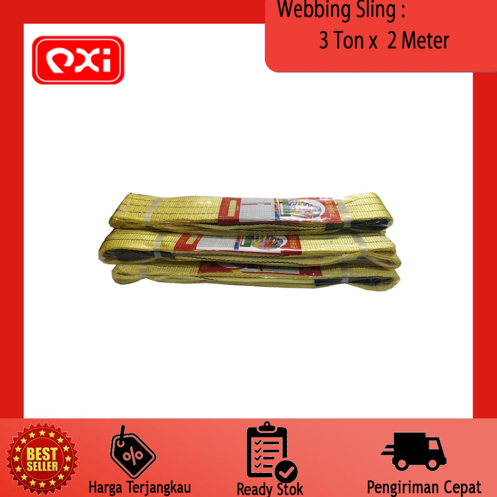 Jual Miliki Segera Webbing Sling 3T X 2M Webing Sling Tali Angkat 3 Ton X 2 Meter DSF | Shopee ...