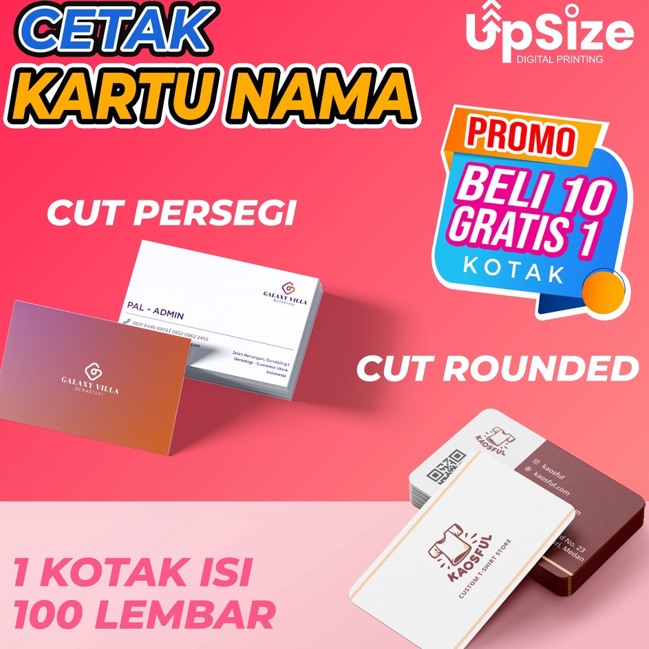 Jual Harga Termurah CETAK KARTU NAMA 1 SISI 2 SISI BAHAN ART CARTON 26 KOTAK MURAH | Shopee ...