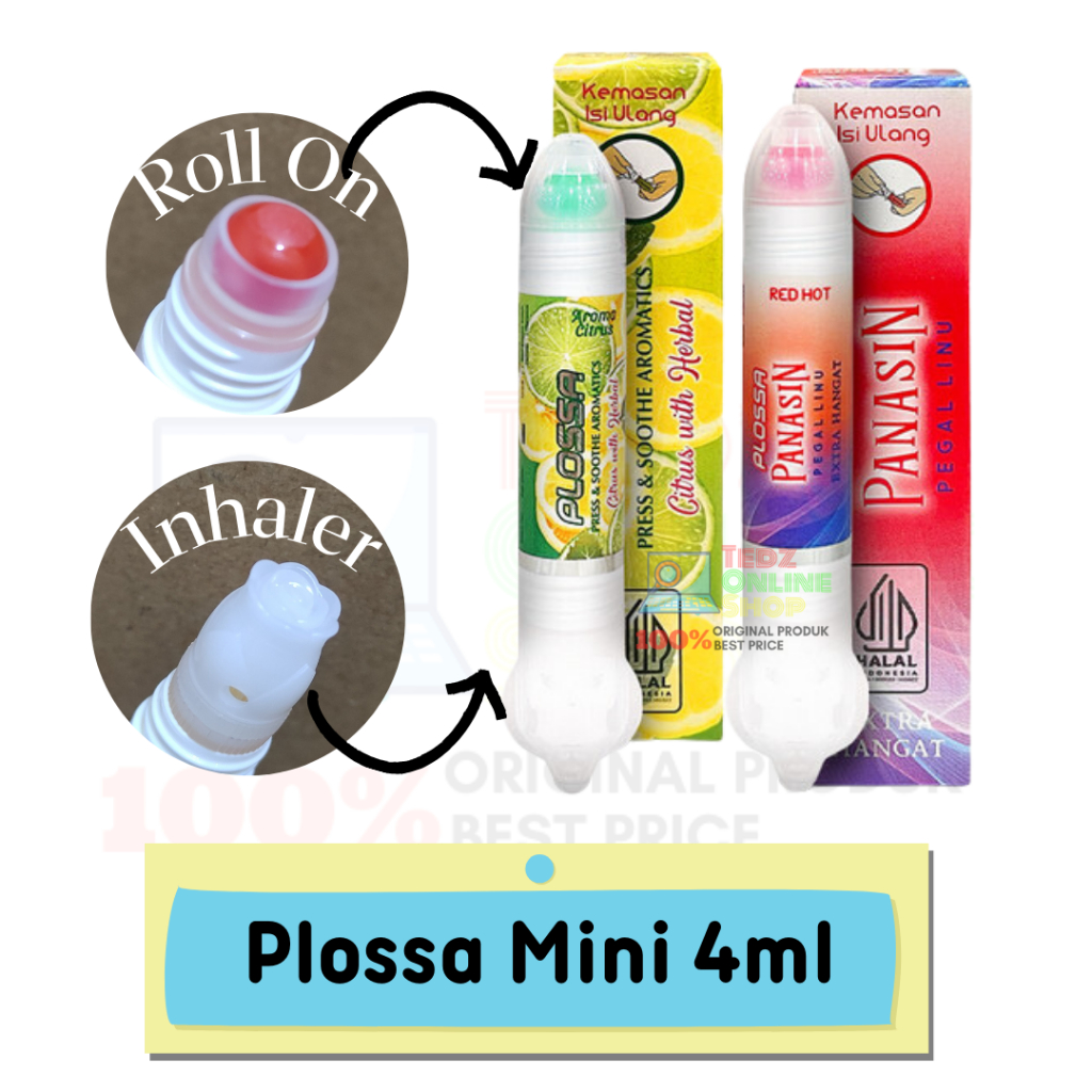 Jual Plossa Mini 4ml Aromatherapy 4in1 / Plossa Mini Refill 4ml ...