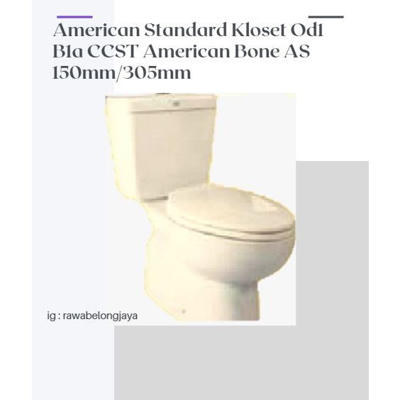 Jual American Standard Kloset Duduk/ Closet Od1 B1a CCST Bone AS150mm ...