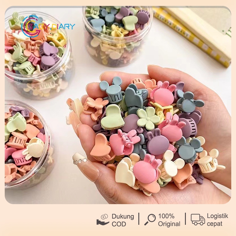 Jual 50pcs/set Jepit rambut anak / jepit rambut kecil anak kalengan ...