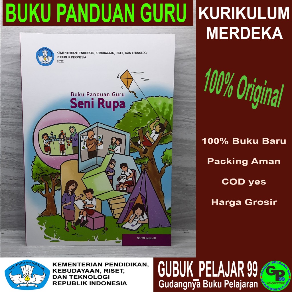 Jual BUKU GURU SENI RUPA Untuk SD/MI Kelas 3 Kurikulum MERDEKA Kemdikbudristek | Shopee Indonesia