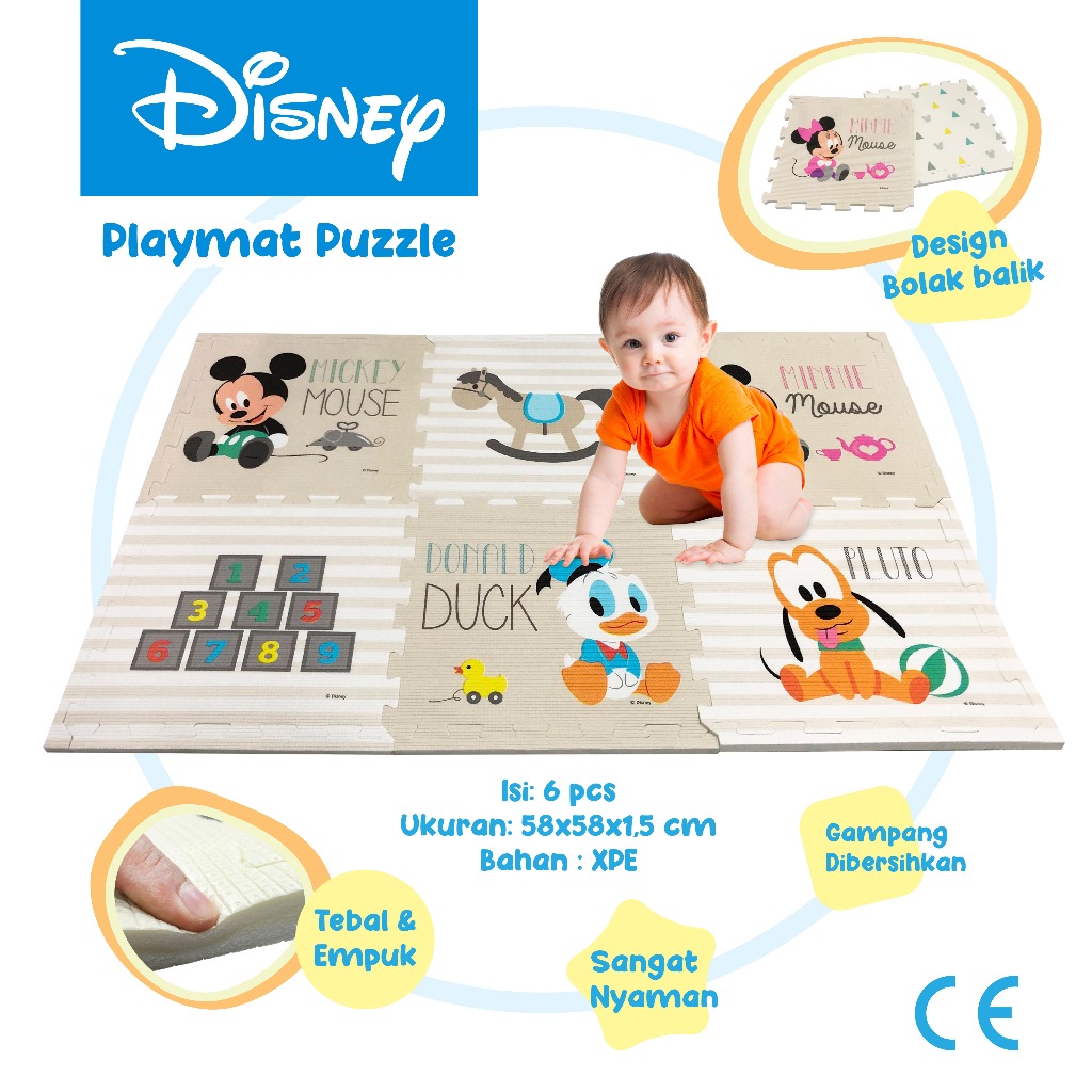Jual EVAMATS Mali XPE Puzzle Playmat Disney | Matrass Puzzle, Matras ...