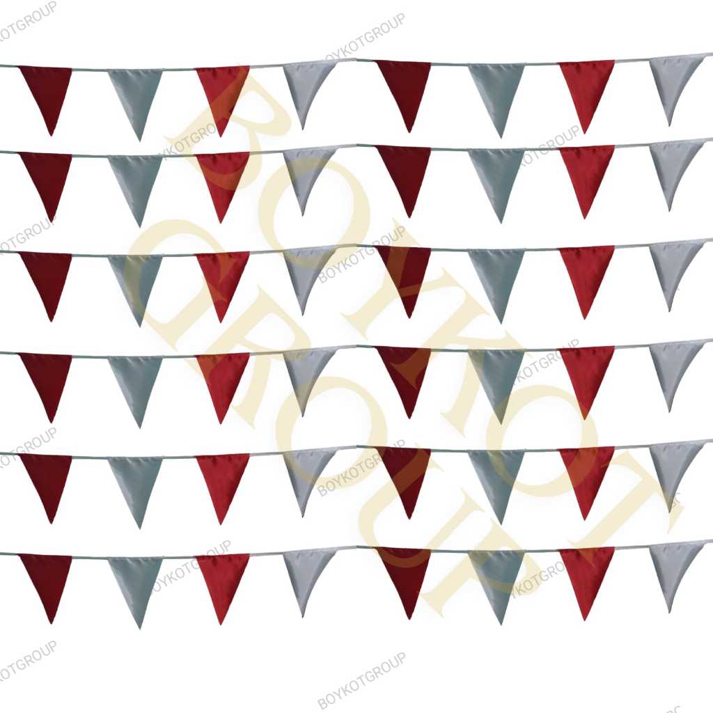 Jual Bendera segitiga renteng merah putih panjang -+ 5M / Bahan kain bendera umbul2 merah putih ...