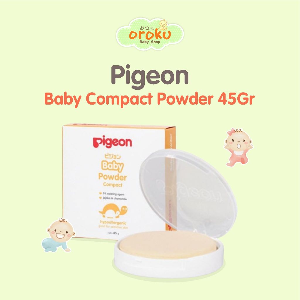 Jual PIGEON BABY COMPACT POWDER WITH CHAMOMILE 45 GR / BEDAK BAYI ...