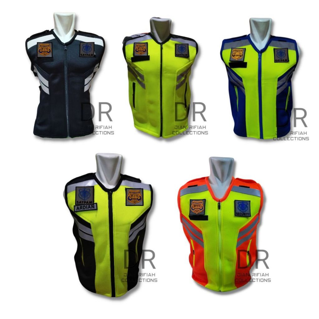 Jual Rompi Satpam | Rompi Security | Rompi Double Mesh | Shopee Indonesia