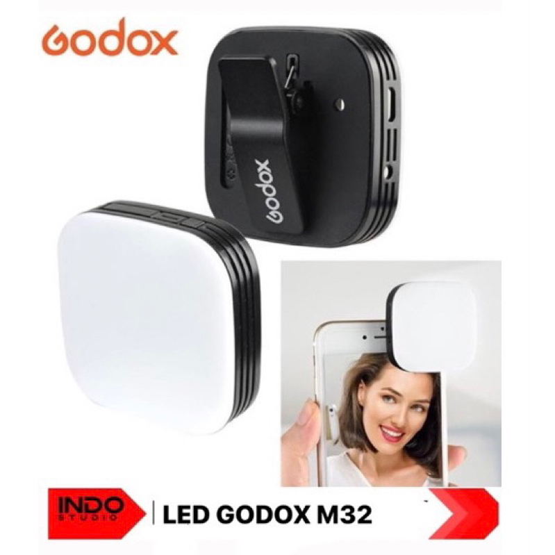Jual Godox LED M32 Video Light / Godox M32 LED Smartphone Mini light ...