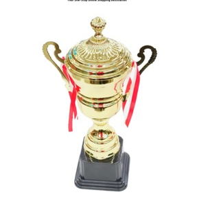 Jual Trophy Gold With Heandle And Ribbon /Piala Emas Dengan Pita ...