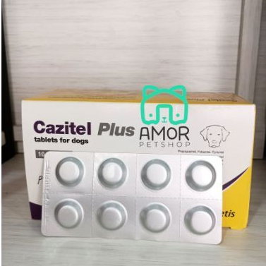 Jual CAZITEL PLUS FOR DOG OBAT CACING UNTUK ANJING (HARGA 1 TABLET ...