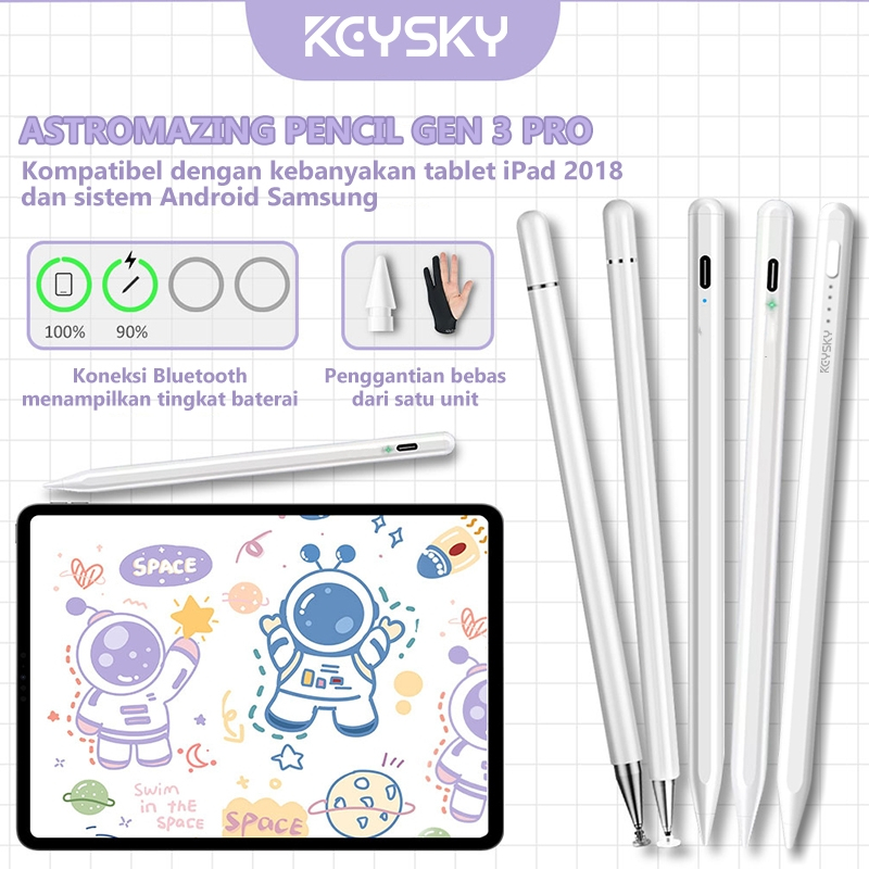 Jual Keysky Stylus Pen Universal with Palm Rejection Active Stylus ...