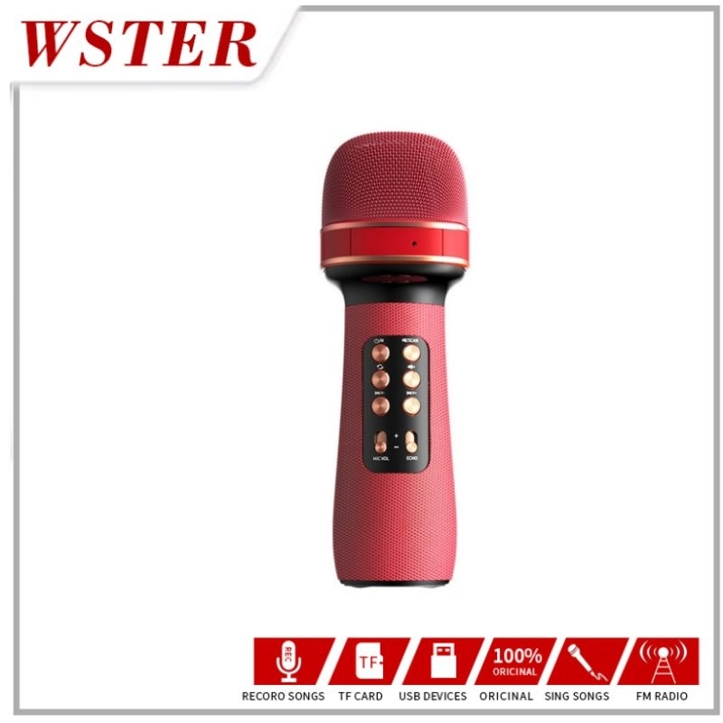 Jual WSTER Original Mic Karaoke microphone Bluetooth wireless WS-898 | Shopee Indonesia