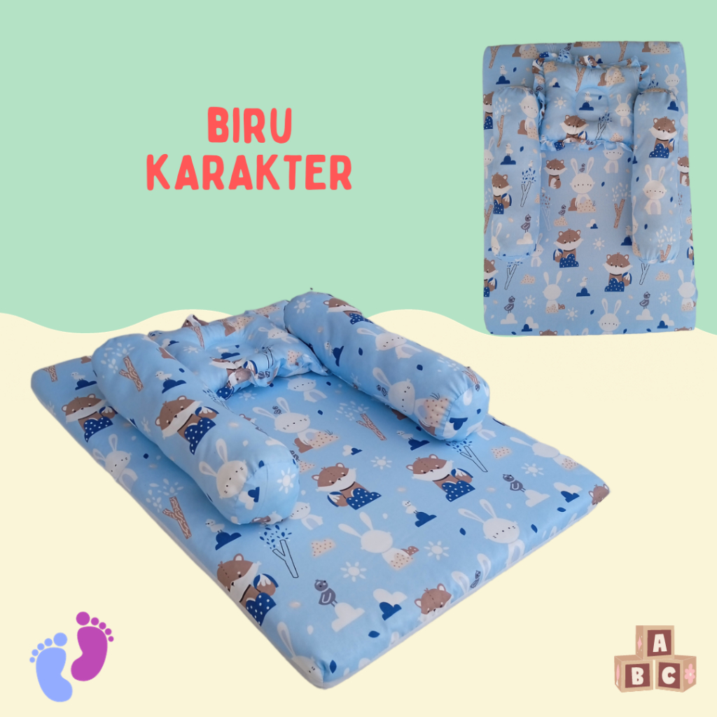 Jual Kasur Matras Bayi Set Bantal Peyang Bayi dan Guling / kasur bayi ...